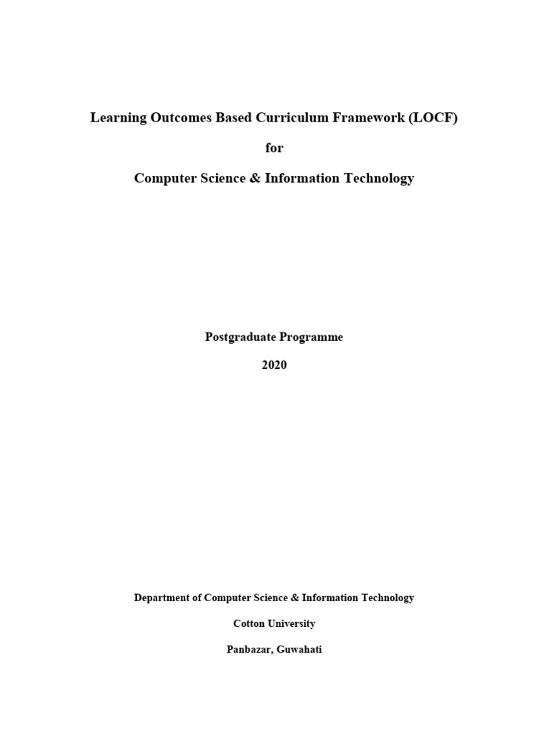 Mca Syllabus Pdf