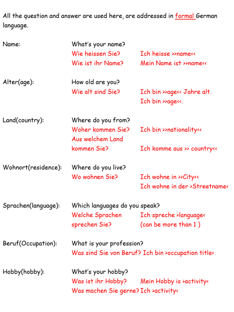 Basic Conversation Questions A1 With Answers | PDF Basic Conversation Questions A1 With Answers | PDF