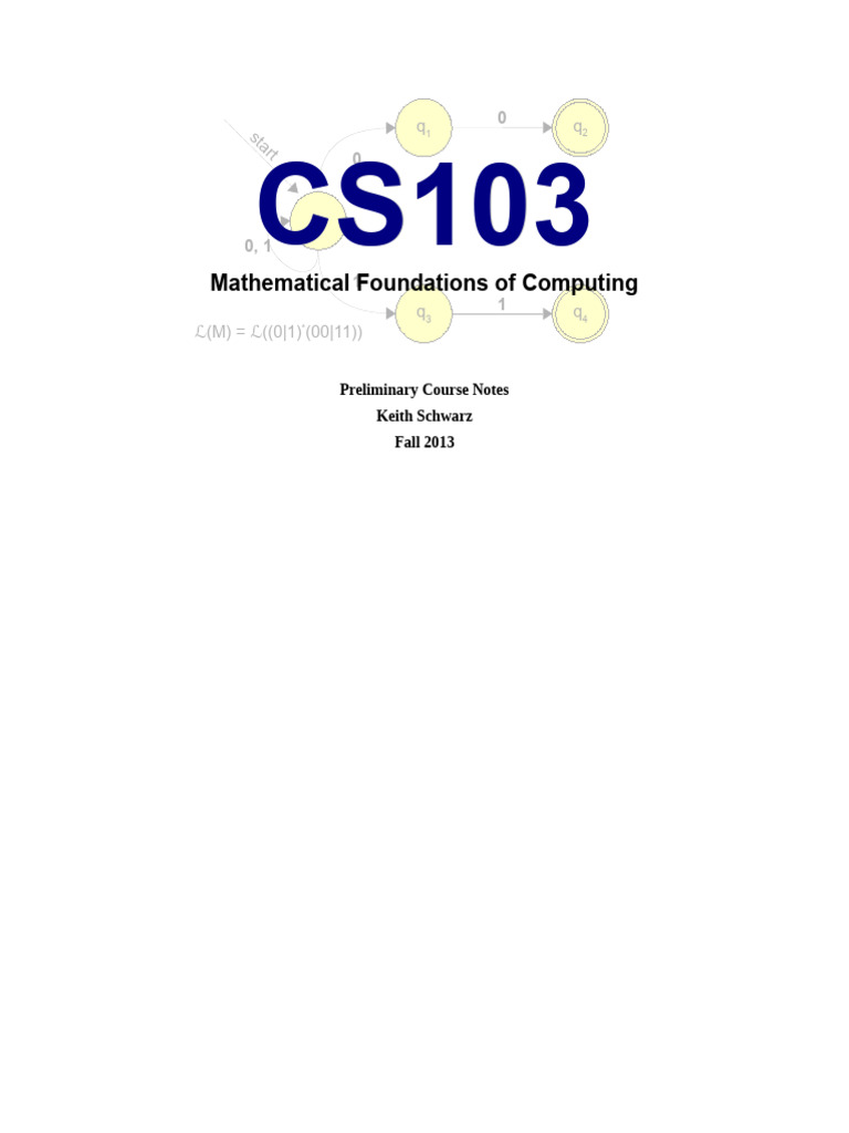 Mathematical Foundations of Computing | PDF | Function (Mathematics) | Set (Mathematics)