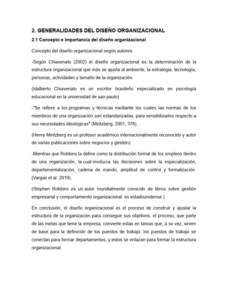 Generalidades Del Diseño Organizacional | PDF | Business | Toma de ... Generalidades Del Diseño Organizacional | PDF | Business | Toma de ...