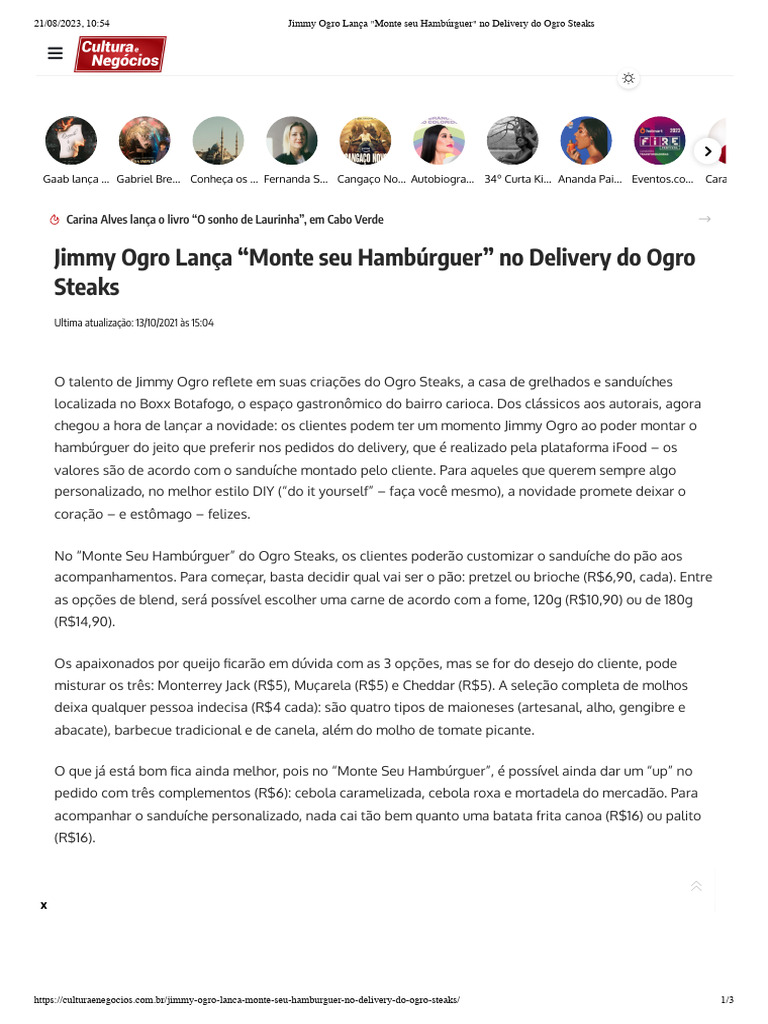 Jimmy Ogro Boxx Delivery Do Ogro Steaks | PDF