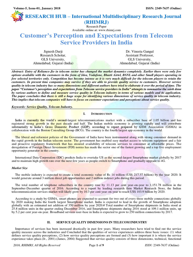 Customer Perception Pdf Customer Satisfaction Mobile Phones