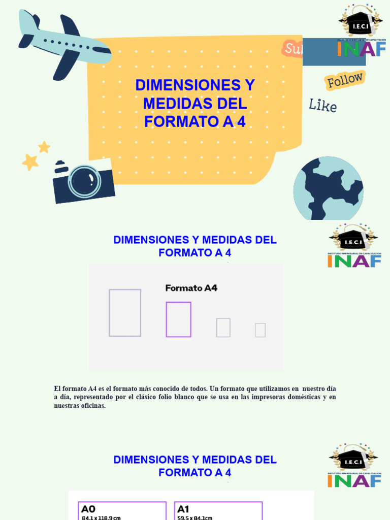 Dimensiones y Medidas Del Formato a4 | PDF Dimensiones y Medidas Del Formato a4 | PDF