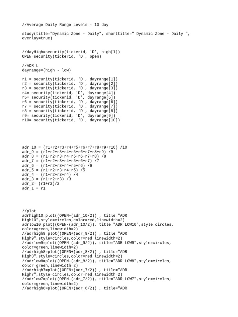 Dynamic Zone - Daily Weekly | PDF