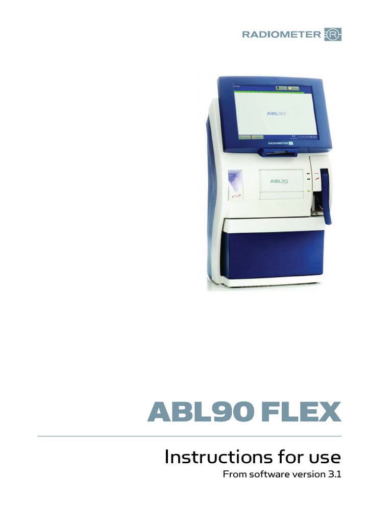 ABL90 Flex Instruction Manual | PDF | Calibration | Barcode