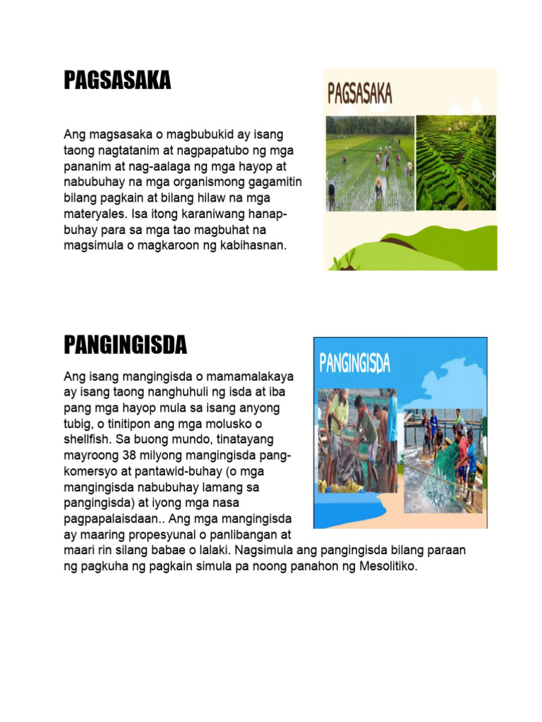 PAGSASAKA | PDF