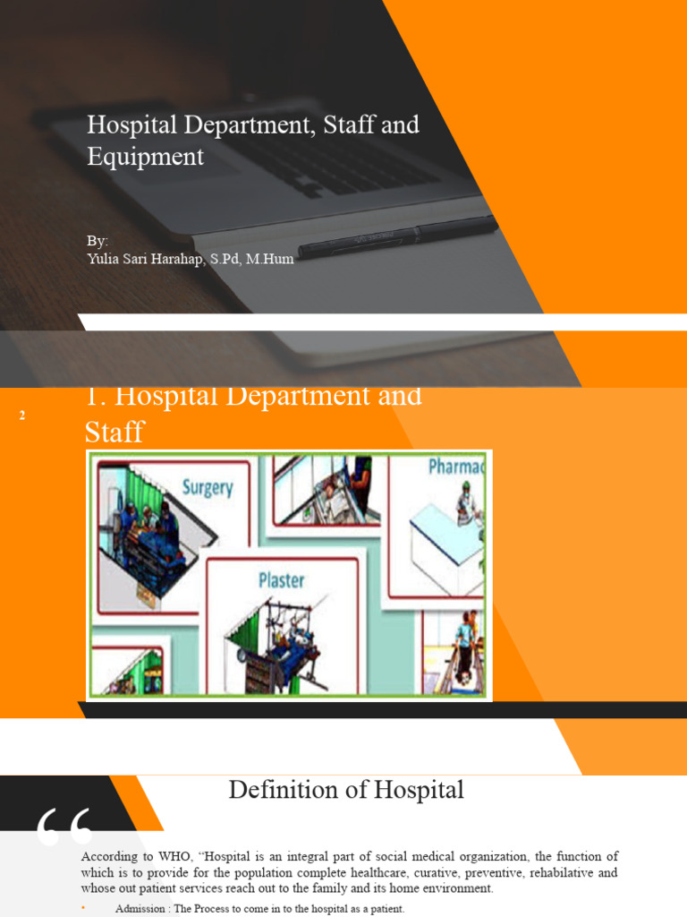 Hospital Department, Staff and Equipment | PDF | Pharmacy | Hospital