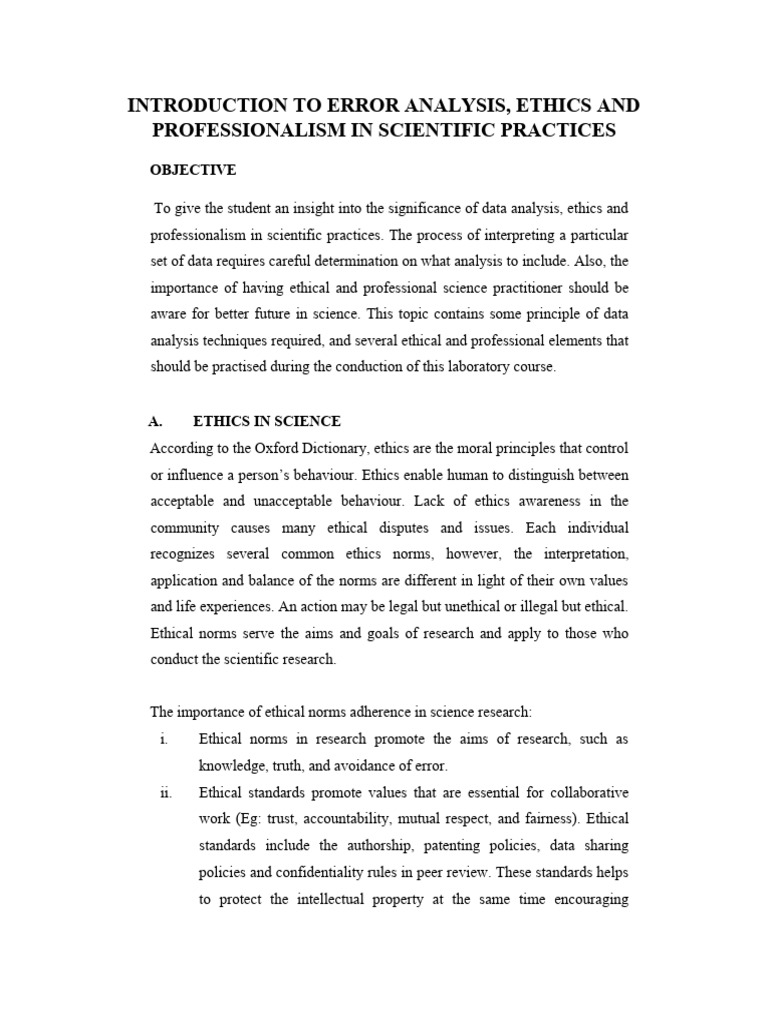 Introduction To Error Analysis | PDF