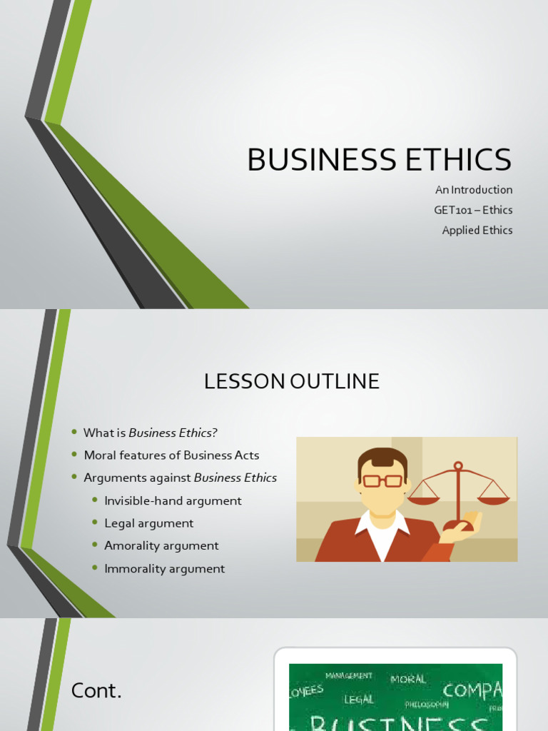 Introduction To Business Ethics | PDF | Whistleblower | Business Ethics