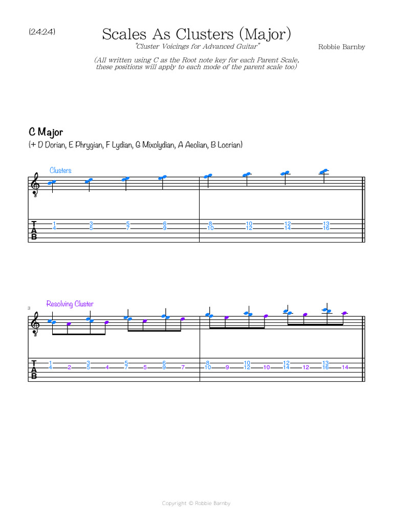 Scales As Clusters (Major) | PDF