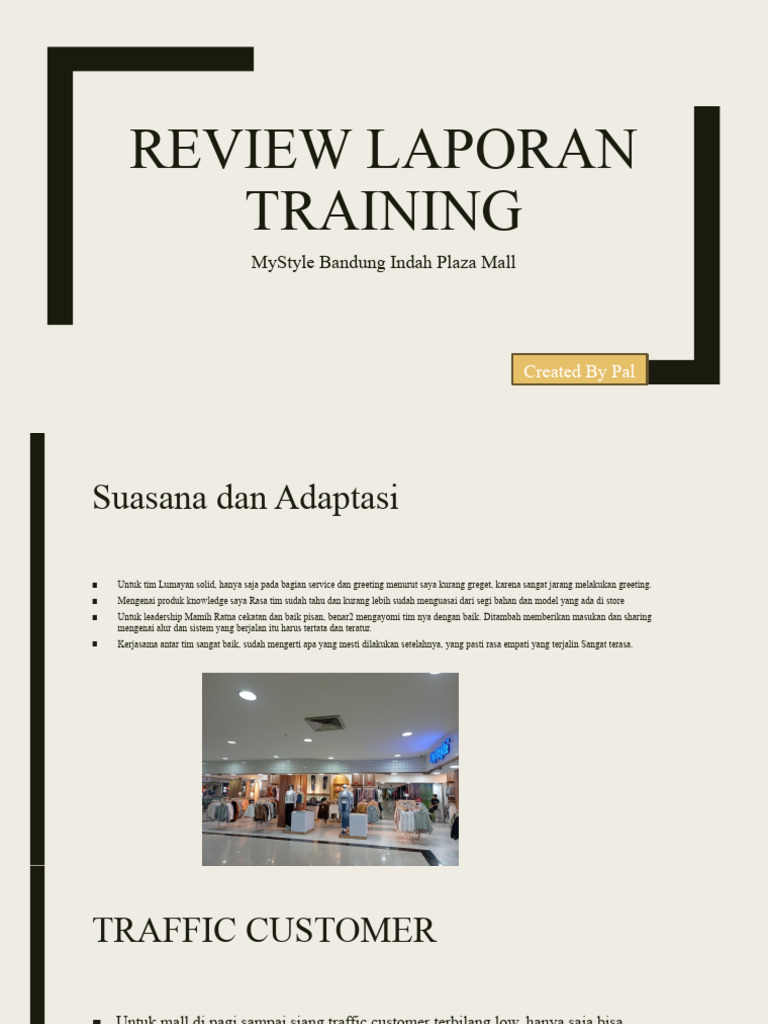 Review Training Tim MyStyle BIP | PDF | Karier & Perkembangan