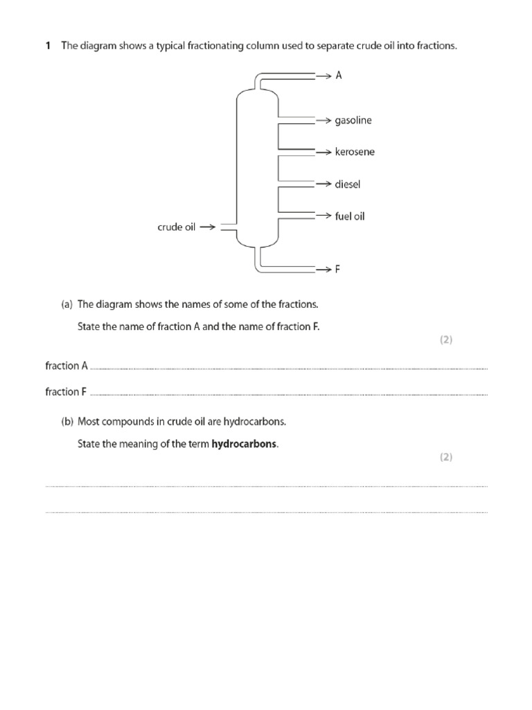 Crude Oil QP | PDF | Cracking (Chemistry) | Chemical Process Engineering