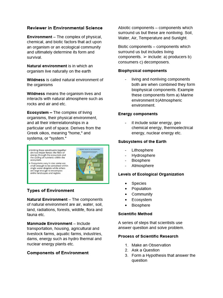 Reviewer in Environmental Science | PDF | Wellness | Science & Mathematics
