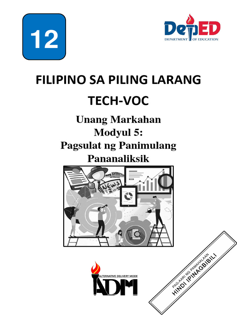 Fil-12 Filipino-Tech-Voc Q1 Mod5 Wk5 | PDF