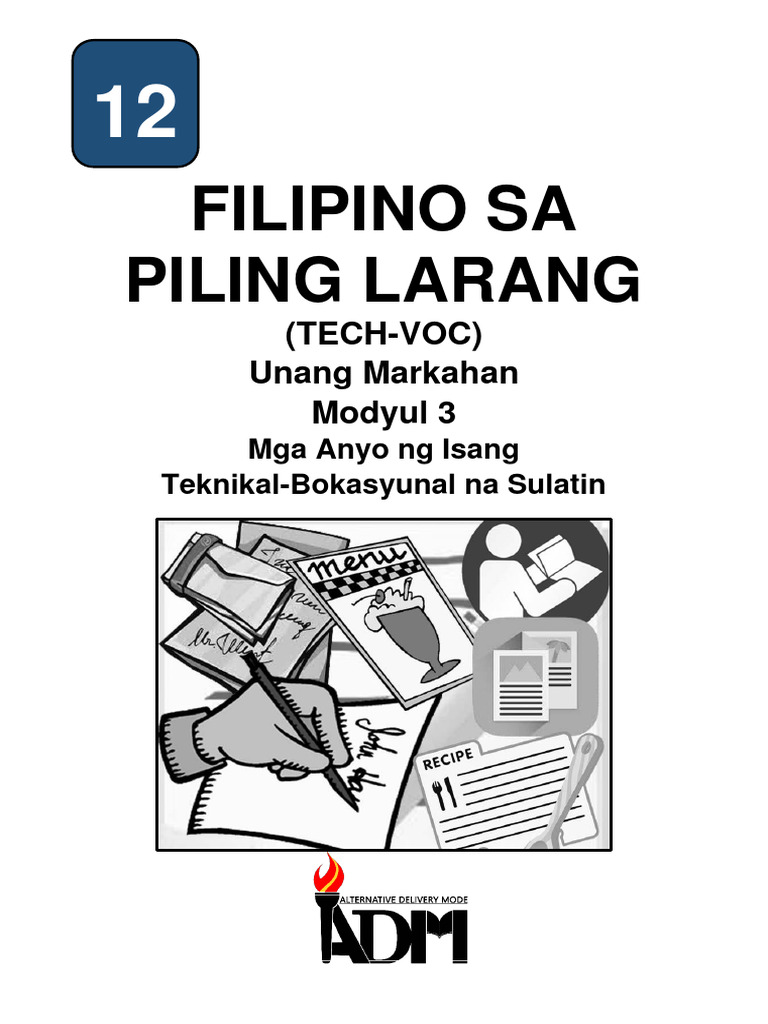 Fil12 Filipino-Tech-Voc Q1 Mod-3 Wk3 | PDF