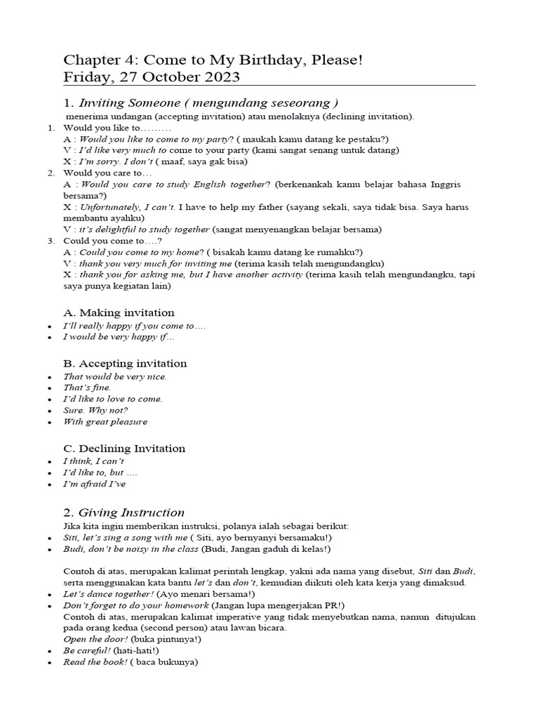 Chapter 4 English 8 | PDF | Seni & Disiplin Bahasa