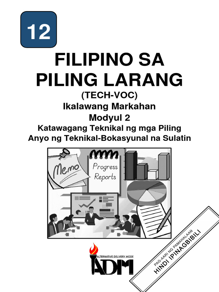 Q2-Fil12 - Filipino-Tech-Voc - Mod2 - Wk2-1 Nak | PDF