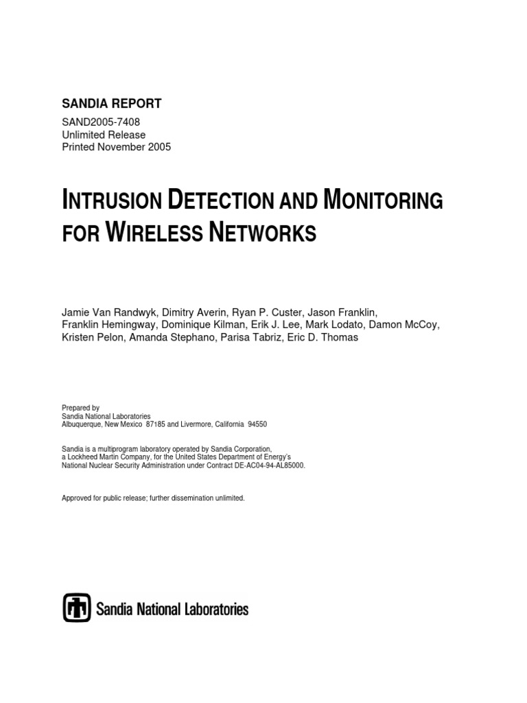 Intrusion Detection and Monitoring For W | PDF | Computer Network | Internet Protocols