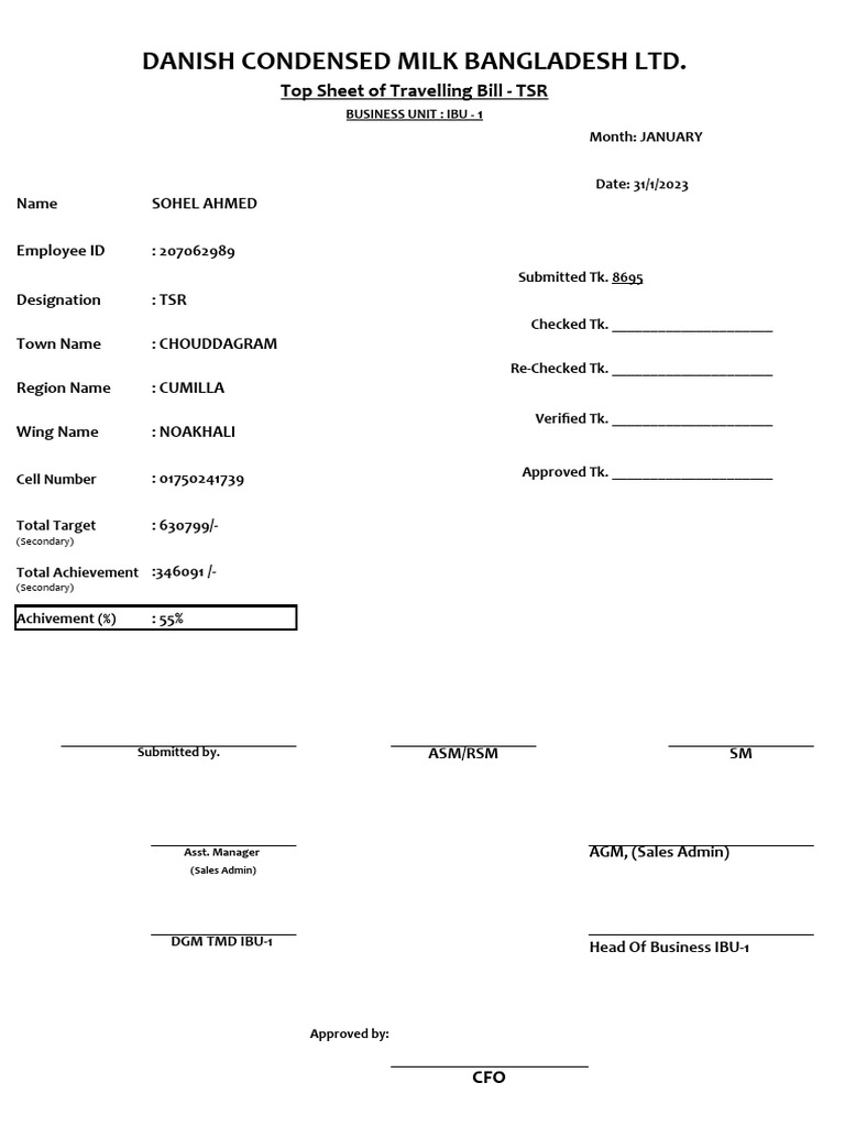 Ta Da Format - TSR | PDF