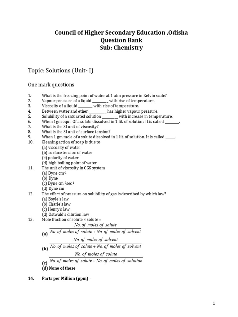 Chemistry QN Bank | Download Free PDF | Reaction Rate | Reaction Rate ... Chemistry QN Bank | Download Free PDF | Reaction Rate | Reaction Rate ...