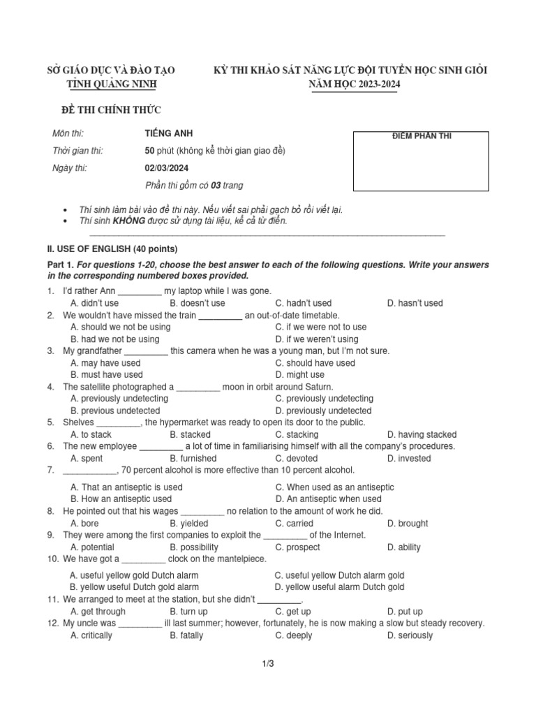 Use of English | PDF