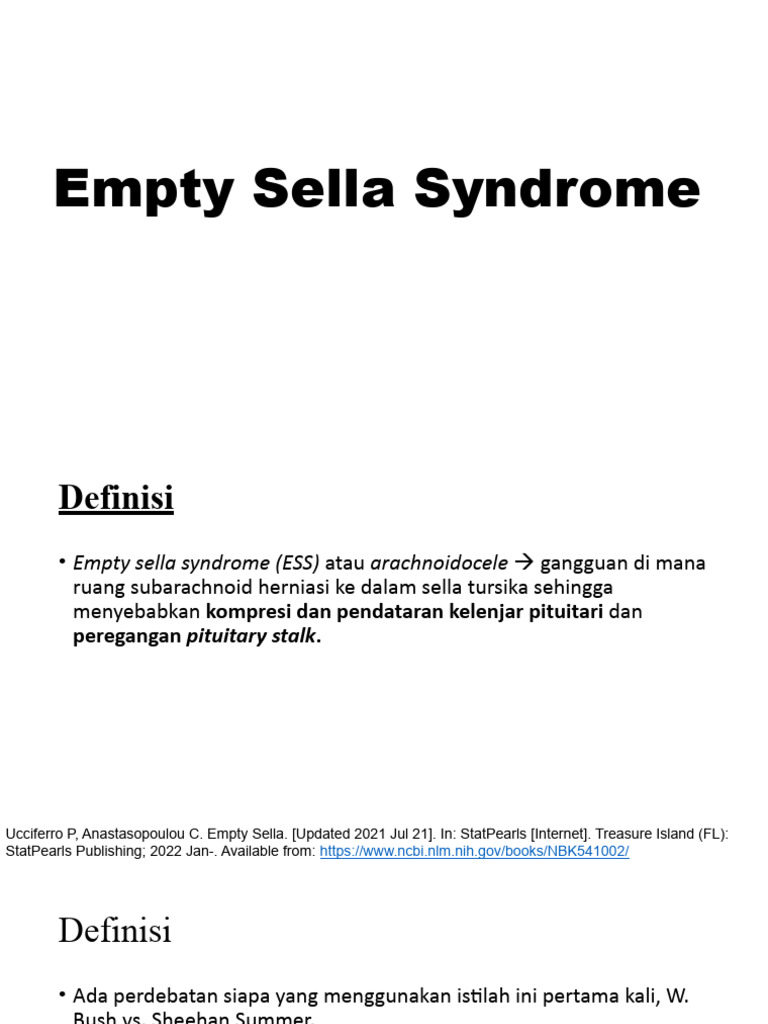 Empty Sella Syndrome | PDF