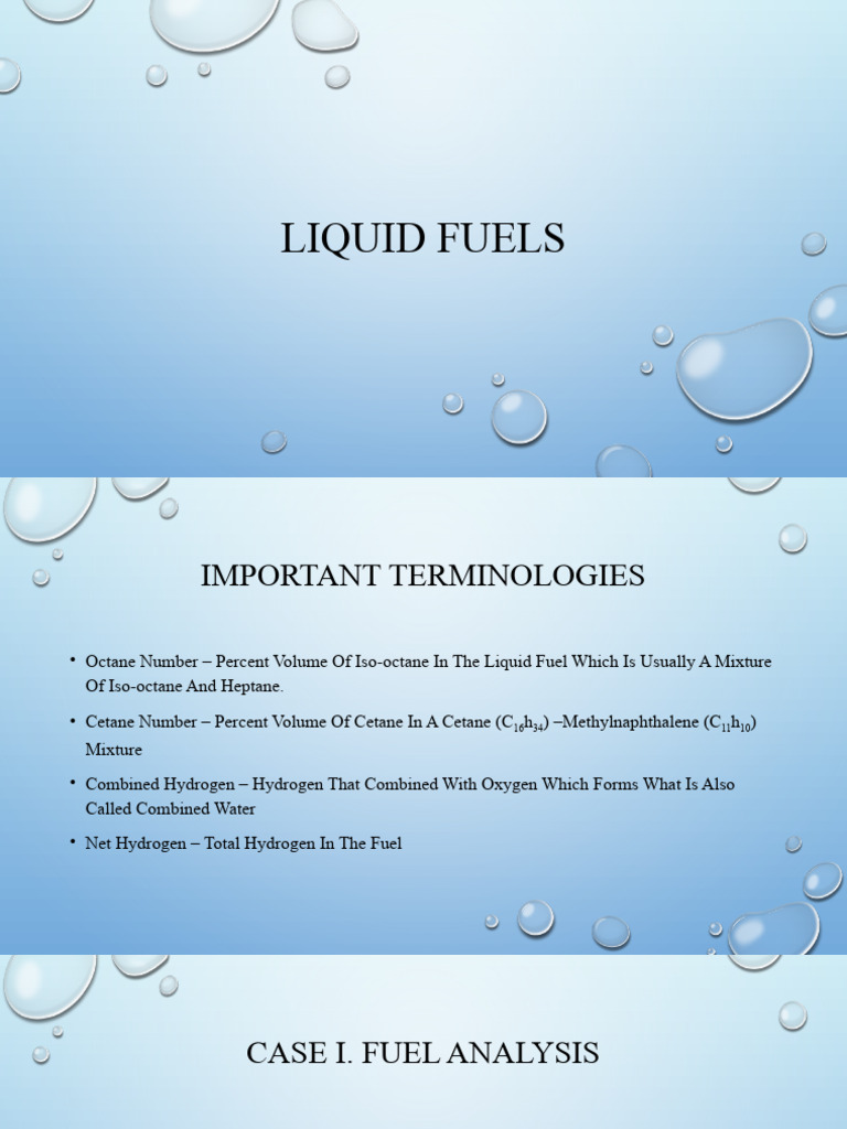 Liquid Fuels | PDF | Fuels | Combustion