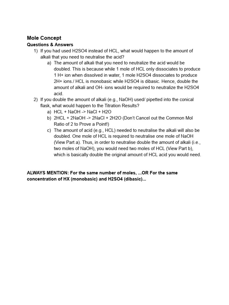 Chemistry Titration Guide | PDF | Titration | Chemistry