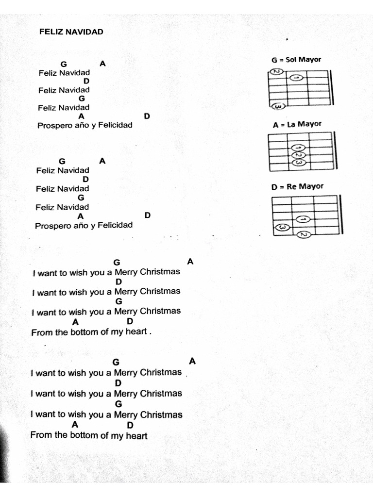 Feliz Navidad en Guitarra | PDF