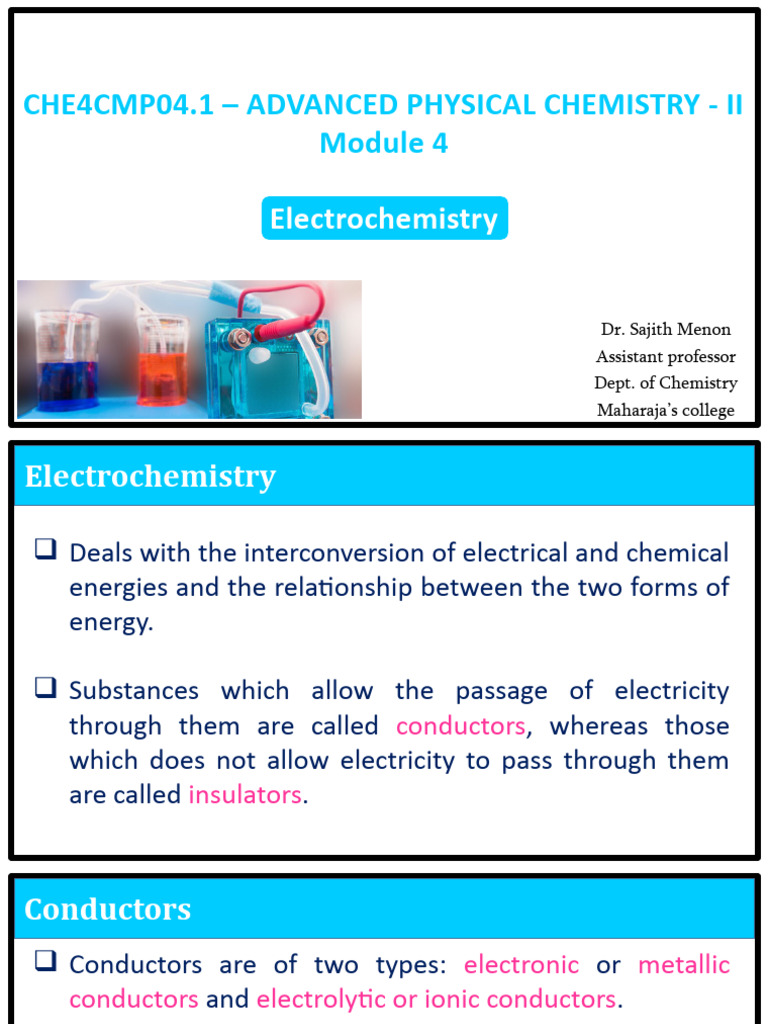 electrochemistry ppt | PDF