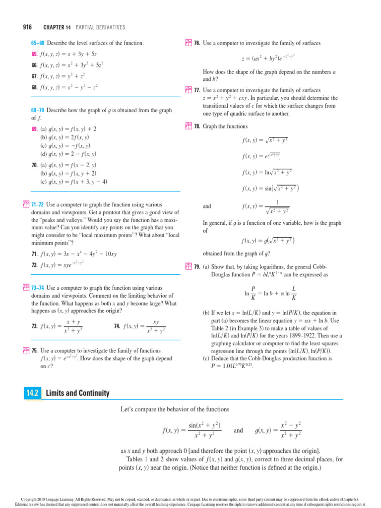 F F F F Z A B: Partial Derivatives | PDF | Function (Mathematics) | Polynomial