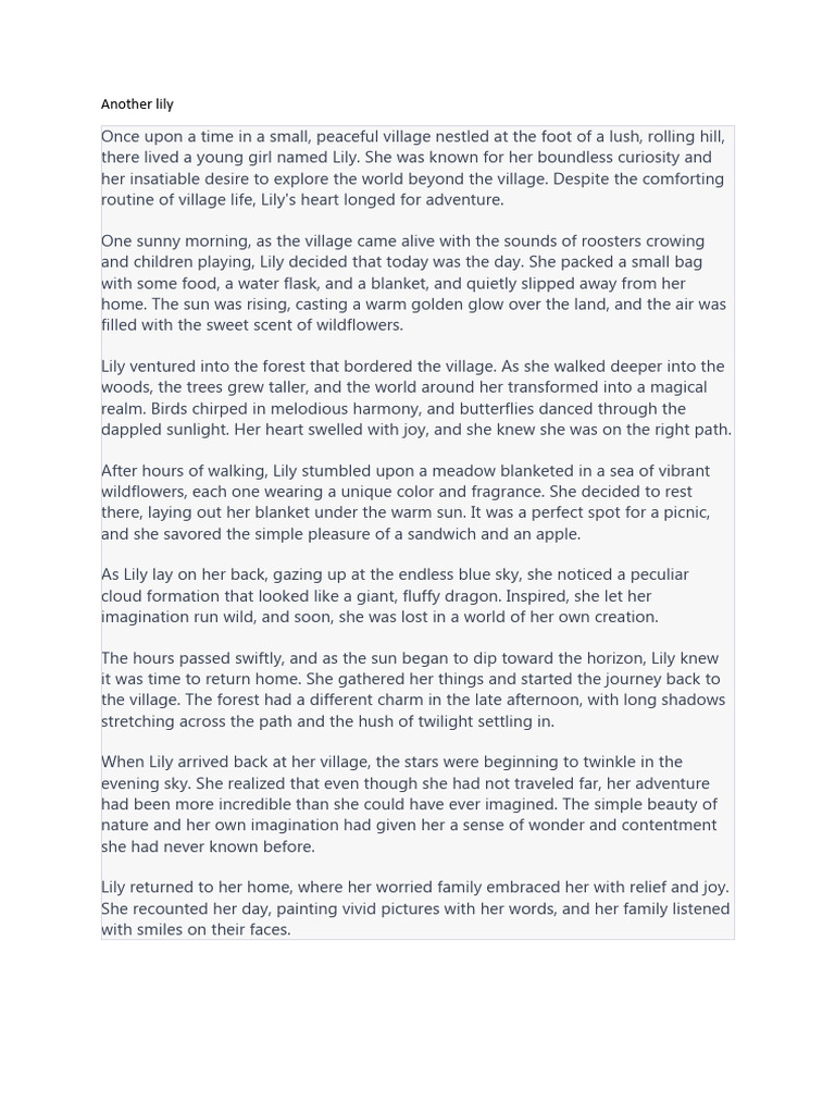 Another Lily | PDF