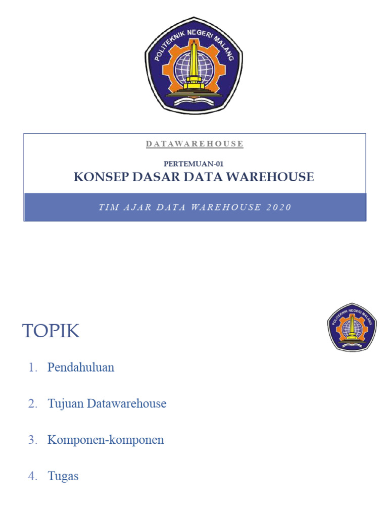 Konsep Dasar Data Warehouse | PDF