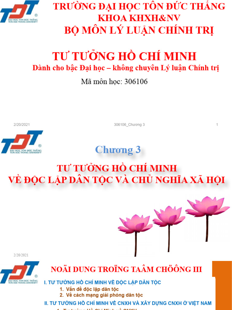 Chương 3 - TTHCM | PDF