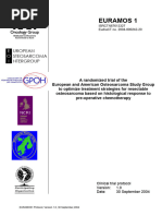 EURAMOS 1 Protocol v2-1 2009 04 21 1 | PDF | Sarcoma | Chemotherapy