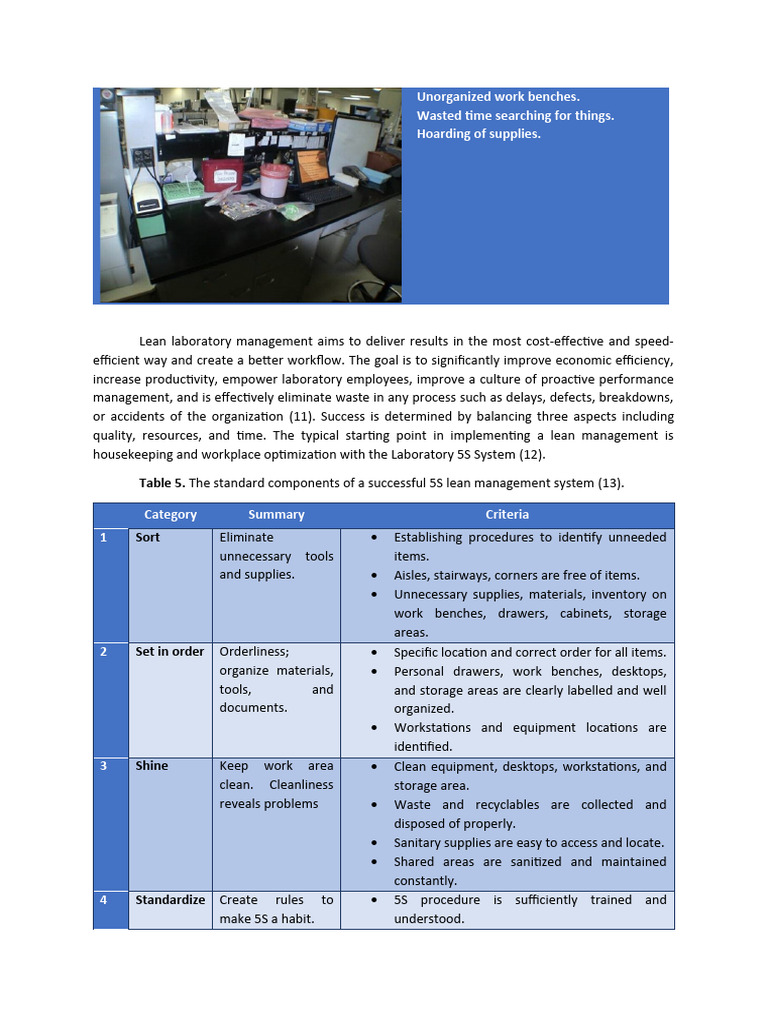 Unorganized Work Benches | PDF | Lean Manufacturing | Laboratories