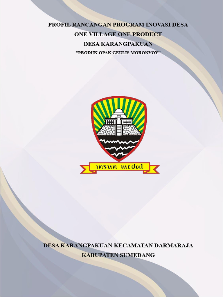 Profil Inovasi Desa (One Village One Product) - Desa Karangpakuan | PDF
