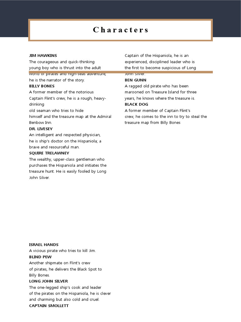Week 4 - Character, Story, Map | PDF | Treasure Island | British ...