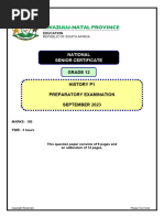 NSC History Grade 12 May June 2023 P1 and Memo | PDF