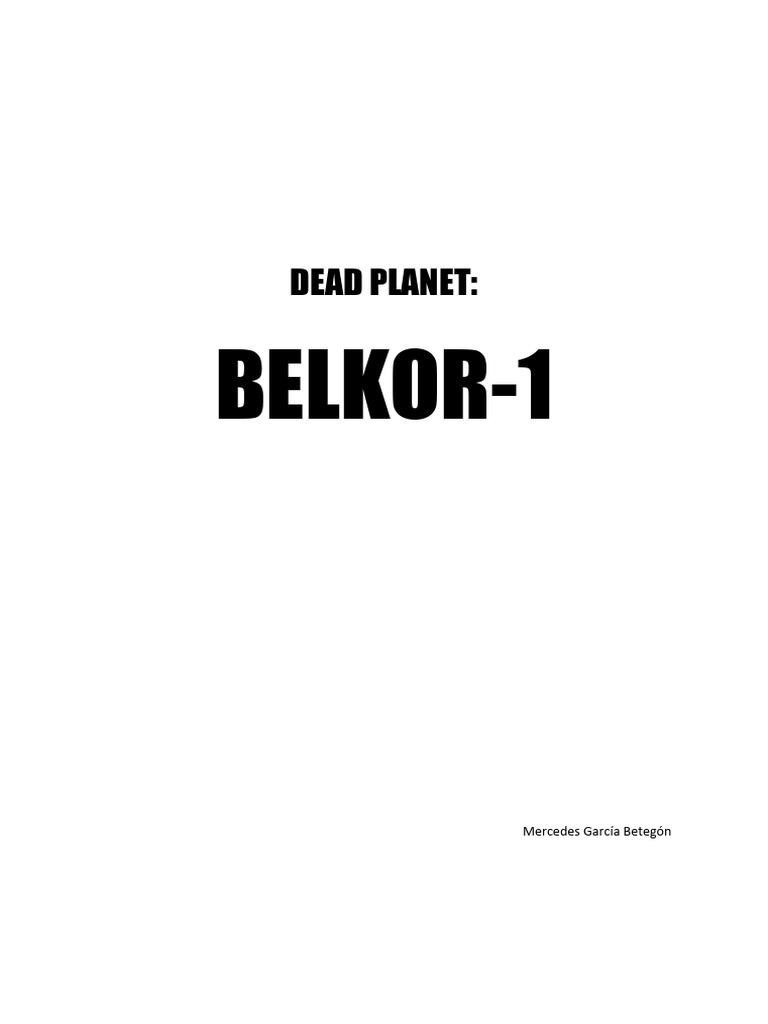 DeadPlanet Belkor 1 E | PDF | Mining | Planets