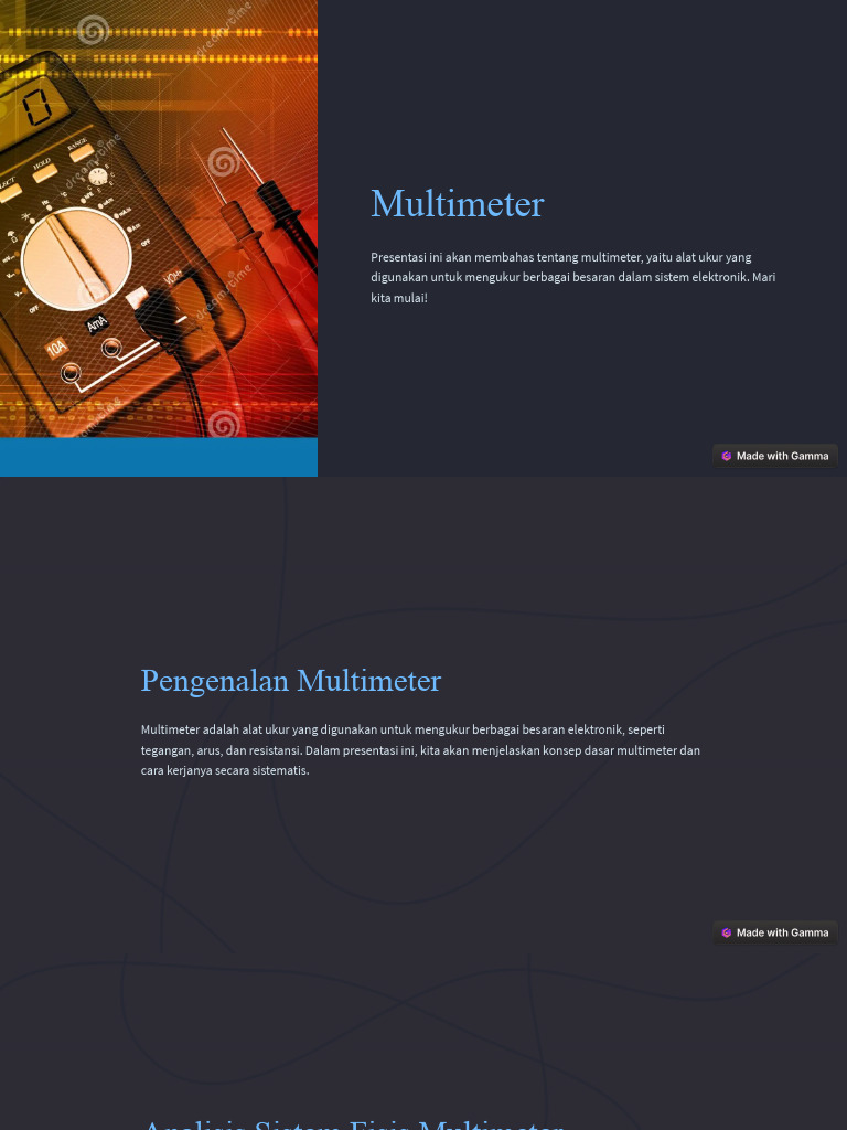 Multi Meter | PDF