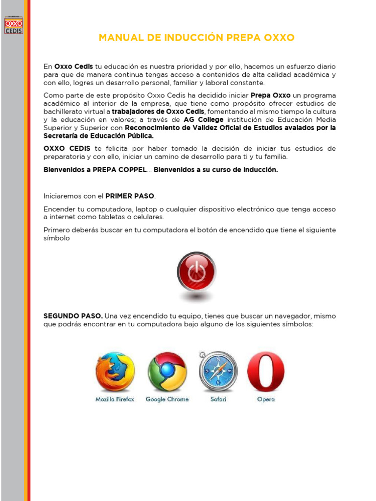 Manual Induccion Preparatoria Oxxo Cedis | PDF
