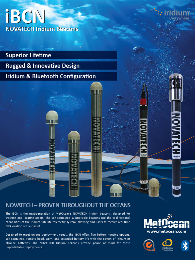 iBCN-NOVATECH Iridium Beacons | PDF | Lithium | Switch