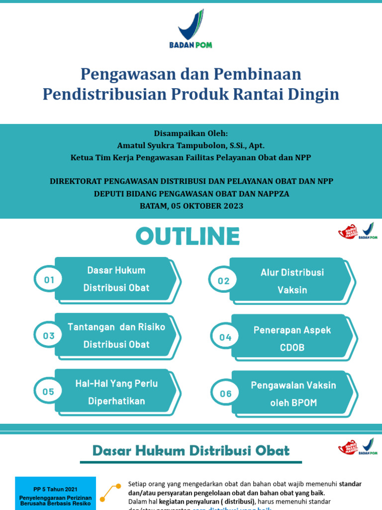 Materi Pengawasan Dan Pembinaan Pendistribusian CPP - Batam | PDF