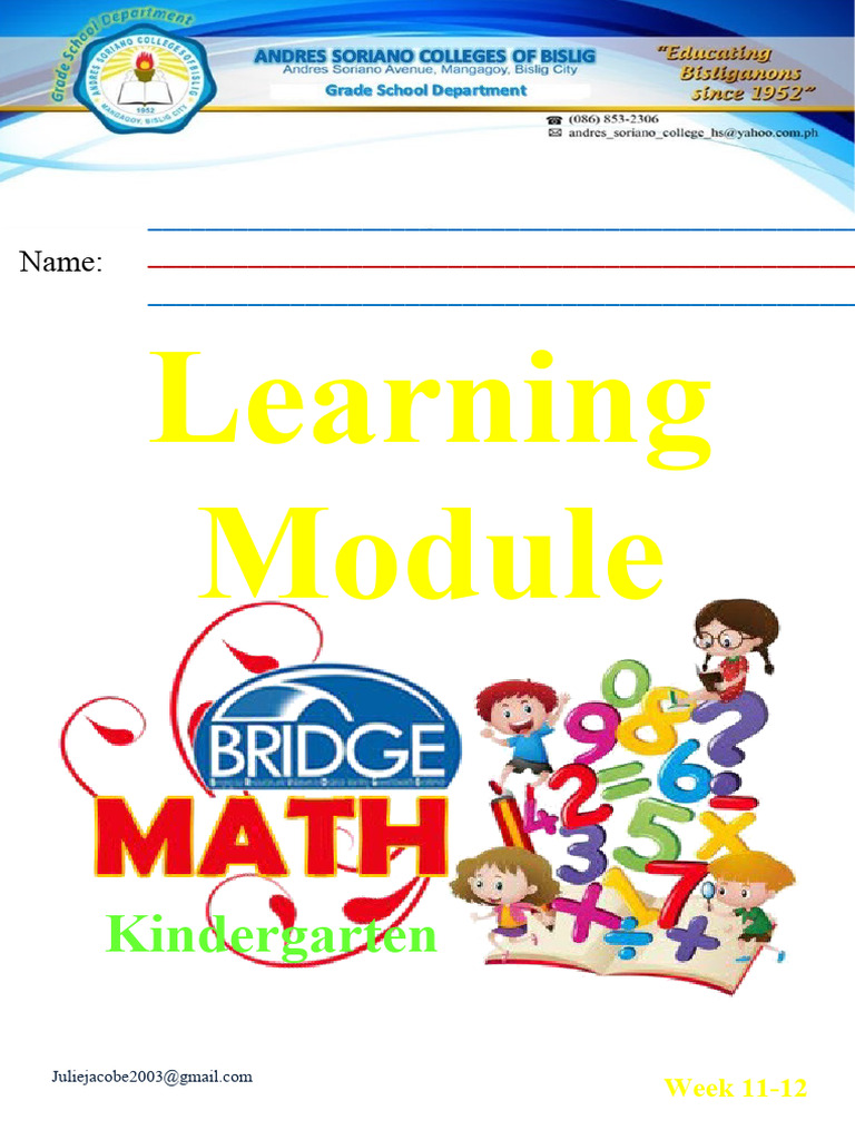 New Kinder Math Module 2 June | PDF | Measurement
