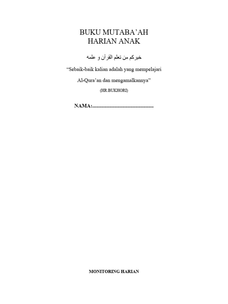 Buku Mutaba'Ah | PDF | Agama & Spiritualitas