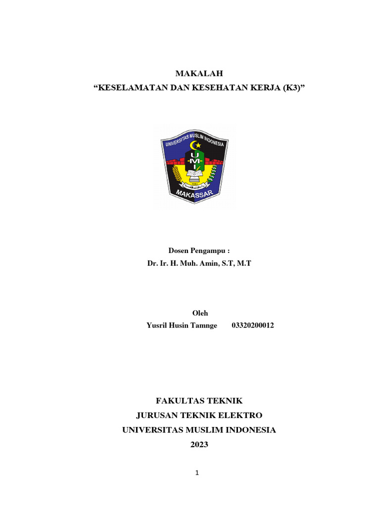 Makalah K3 | PDF