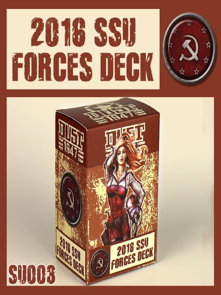 Dust1947 SSU SU003 SSU Forces Card Deck | PDF