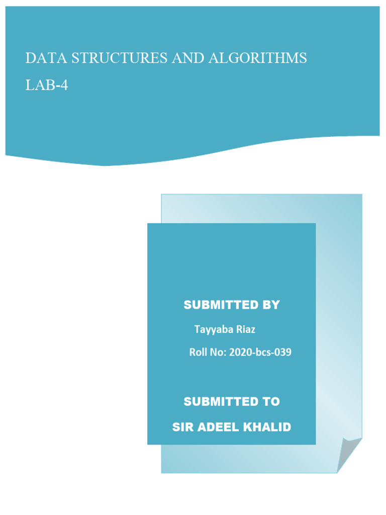 Lab 4 | PDF | Queue (Abstract Data Type) | C++