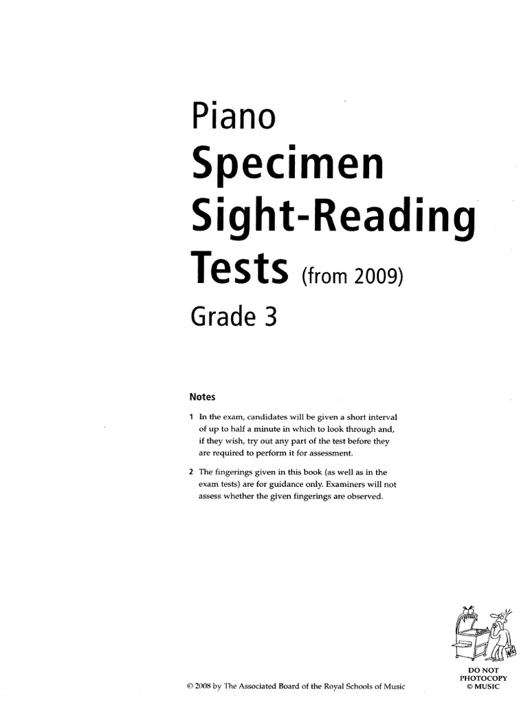 ABRSM Sight Reading GRADE 3 | PDF